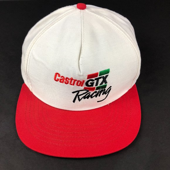 Vintage | Accessories | Vintage Castrol Gtx Racing Hat Snap Back White ...